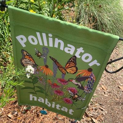 Pollinator Friendly Native Plant Pollinator Garden Flag Sign, Native ...