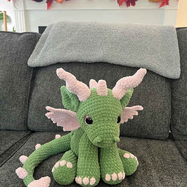 Snuggle Dragon Crochet Pattern, Original Snuggle Dragon, Crochet Dragon ...