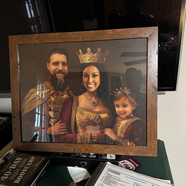 Custom Royal Family Portrait From Photo Custom Royal Family Queen and ...