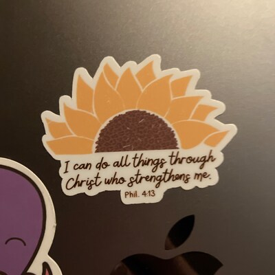 Floral Cute Axolotl Waterproof Sticker, Happy Salamander Sticker ...