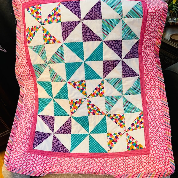 Pinwheel Baby Quilt Pattern - Etsy