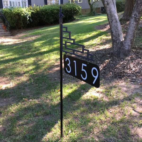 Address America - XL Contemporary Super Reflective Yard Address Sign ...