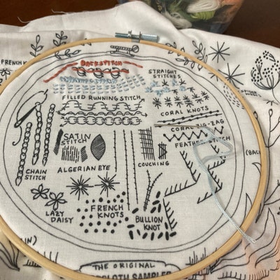 Original Dropcloth Embroidery Sampler - Etsy