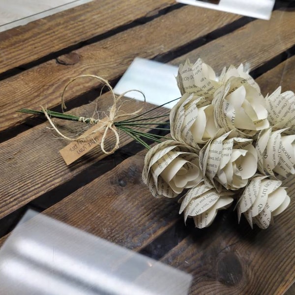 Custom Song Lyrics Paper Flowers, Wedding Vows, Paper Anniversary ...