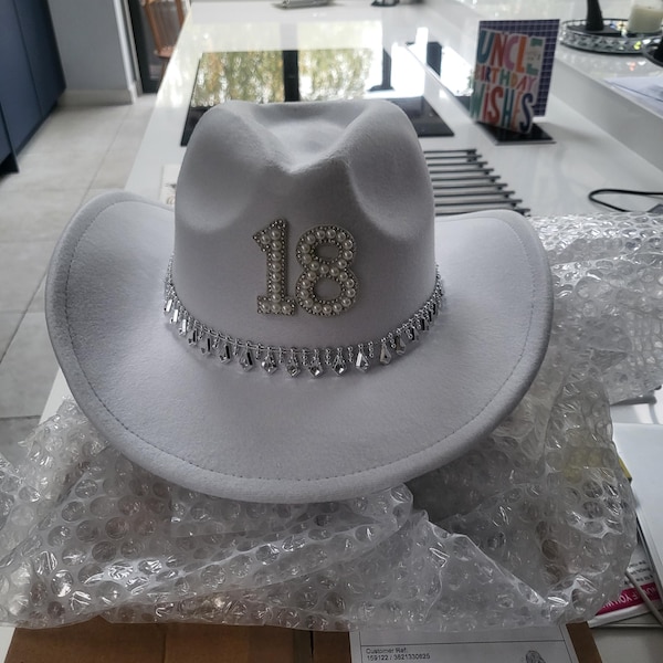 Birthday Cowboy Hat, 40fest, Festival Hat, Birthday Hat, Milestone ...