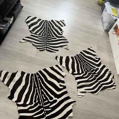 Mix HAIR on LEATHER Hide Scraps, Mix of Different Colors / Textures, 10 ...