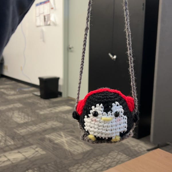 Swinging Holiday Squad Crochet Patterns, Christmas Car Hanging Crochet ...