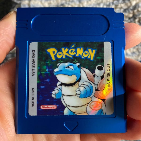 Ancient Mew GBA Holographic Label - Laminated Replacement Label for ...