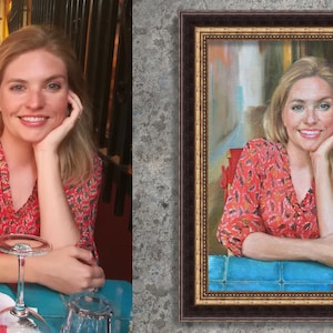 Custom Oil Portrait From Photo Commission Portrait Painting - Etsy