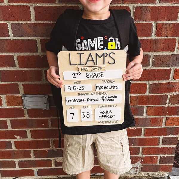 Changeable Back to School Sign and Last Day of School Sign ...