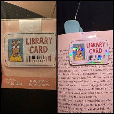 Arthur Library Card Holographic Magnetic Bookmark Arthur and Friends ...