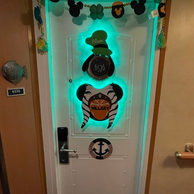 Disney Door Magnets for Cruise, Personalized Wooden Door Magnets With ...