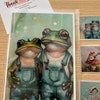 Frog in Tea Cup Tea Party Series 5x5 Miniature Print, Direct From ...