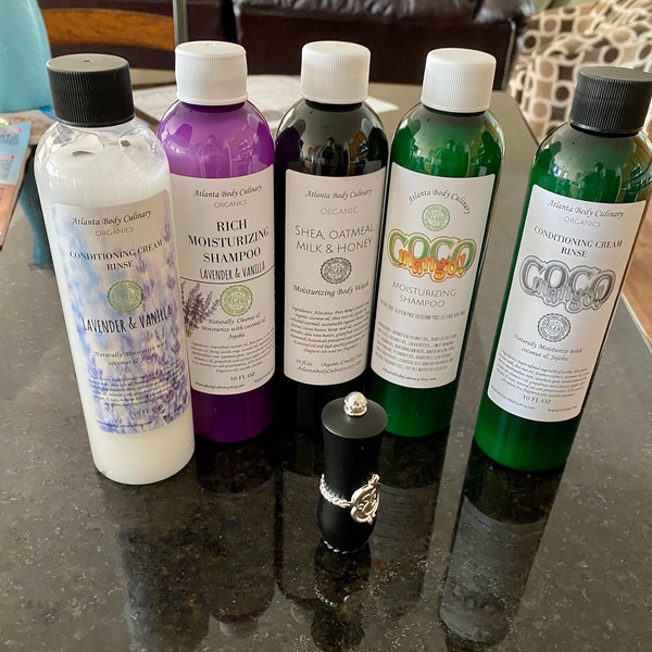 Coconut Mango Set Organic Shampoo & Conditioner Organic Hair ...