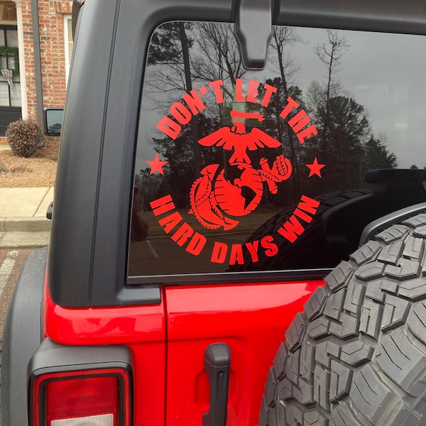 OOH RAH! USMC Marine Corps Vehicle Window Decal/sticker, Customize Rank ...