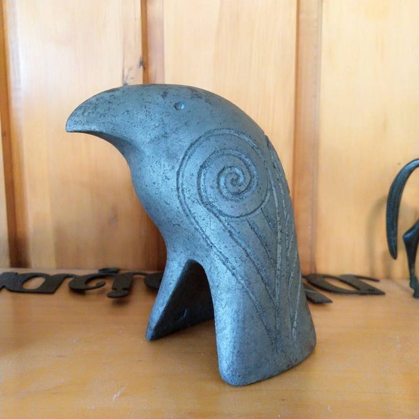 Ceramic Sculpture of Crows,figurine,bird Figurine,black Raven,art and ...