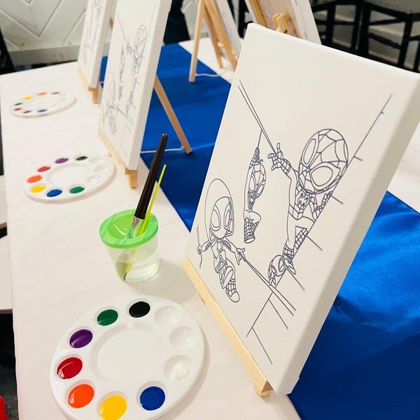 Customizable Mini Canvas Party Favor Kit | Paint Party | Party Activity ...