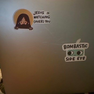 Bombastic Side Eye Funny Sticker Gifts Under 10 Water Resistant Sticker ...
