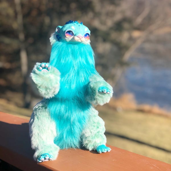 Dragonbird — Leopard — Posable Art Toy - Etsy