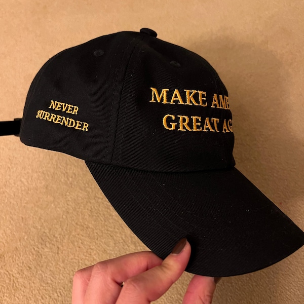 Freedom Hat Charlie Kirk Signature USA Flag Embroidered MAGA Baseball ...