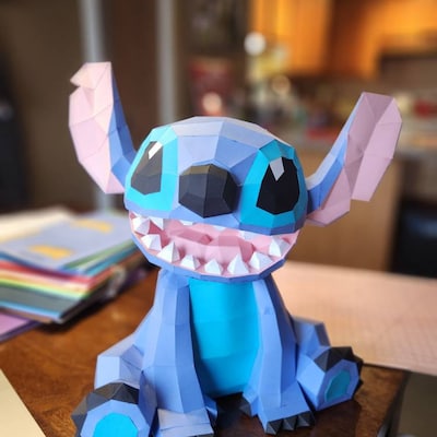 Stitch Paper Craft, Digital Template, Origami, PDF Download DIY, Low ...