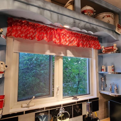 Table Cloth Made From Coca Cola Material. Red White 6 Foot Picnic Table ...