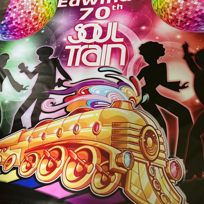 Soul Train Birthday Backdrop, Soul Train Backdrop, Soul Train Party ...