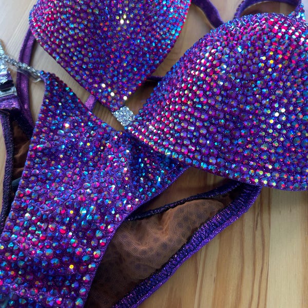 Competition Set Rhinestone Fitness NPC IFBB WBFF Figure Competition ...