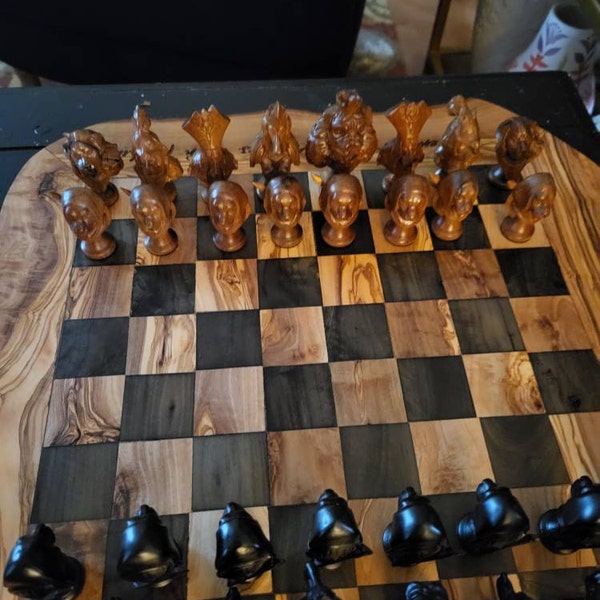 Wood & Horn Premium Chess Set Chess Pieces From Horn Luxury Chess Set ...