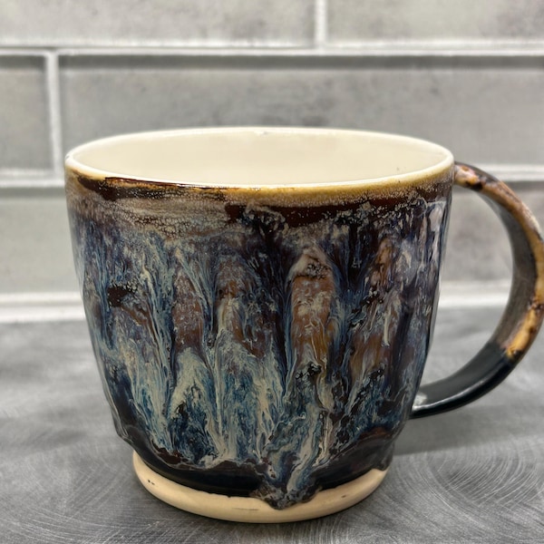 Mint Green Marbled Mug | Marbled Stoneware Mug | Ceramic Mug | Marbled ...