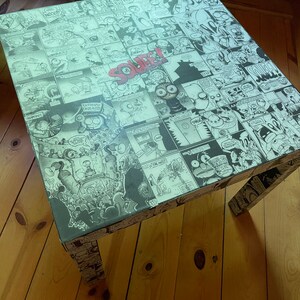 Custom Comic Coffee Table With Epoxy Resin - Etsy