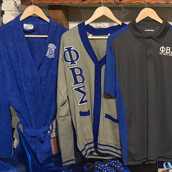 Omega Psi Phi (ΩΨΦ) Fraternity, Purple & Gold Sweater/cardigan- Stay ...