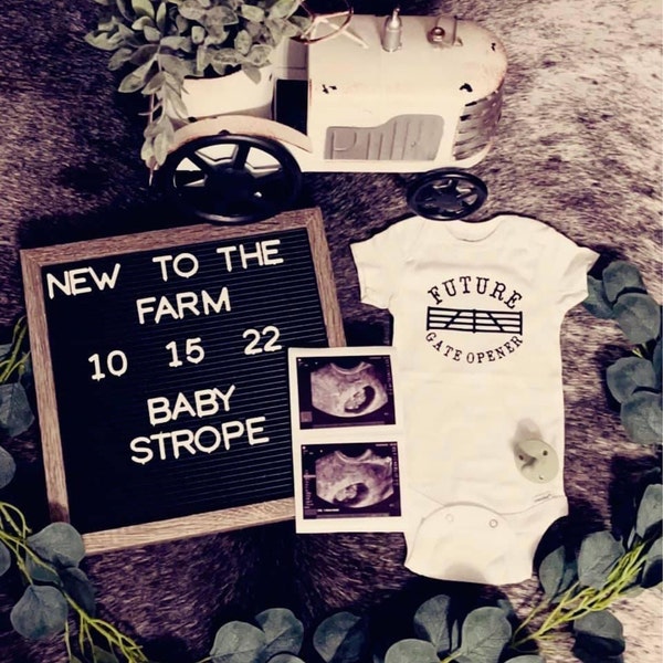 New to the Farm Baby Bodysuit - Etsy