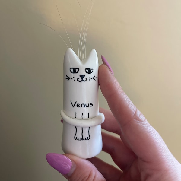 Tiny Vase for Cat Whiskers / Cat Whiskers Vase / Tiny Cat Vase / Mini ...