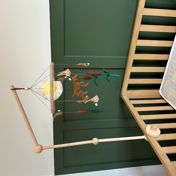 Duck Mobile for Crib, Mallard Duck Nursery Decor, German Shorthaired ...