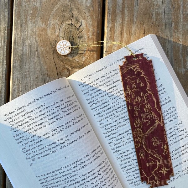 Fairytale Bookmark With Charm | Bookish Gift | Wooden Bookmark ...