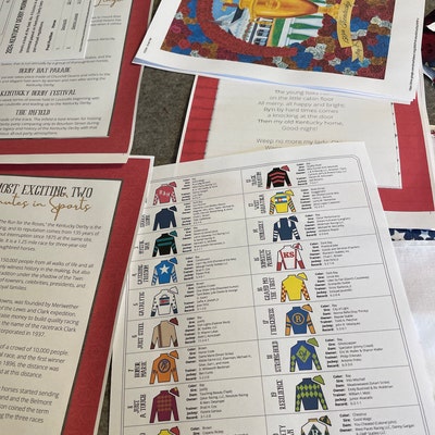 Kentucky Derby Betting Printable, Horse Race Betting Sign and Cards ...