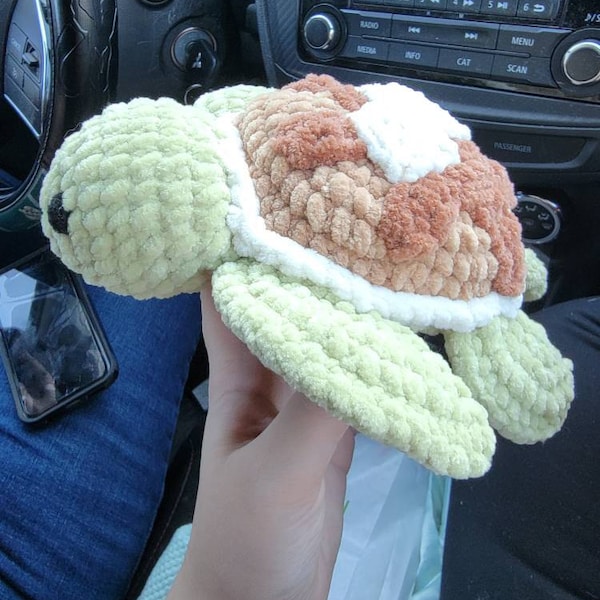 Handmade Crochet Pancake Turtle Plush – Stuffed Animal Gift for Pancake ...