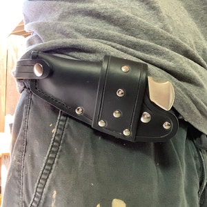 Buck 110 Quick Draw Knife Sheath Burgundy Brown Free | Etsy