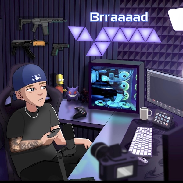 Animated Twitch Stream Screen | Lofi Game Room | Vintage Cozy Twitch ...