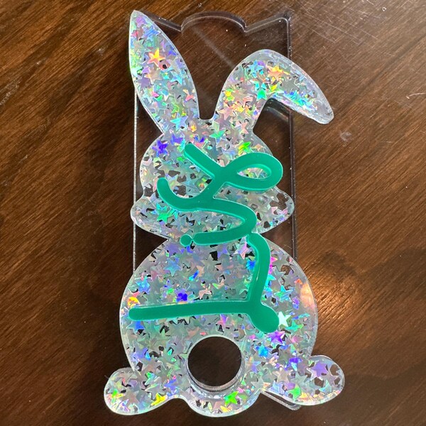 Easter Bunny Stanley Lid Tag | Bunny Stanley Tag | Bunny Stanley Plate ...