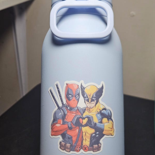Deadpool and Wolverine Waterproof Sticker. - Etsy