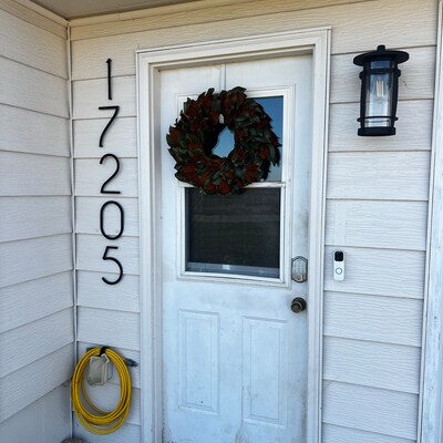 CLASSIC MODERN House No. Letters in White for Number Add On, Address ...