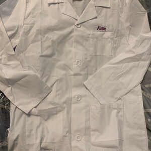 Embroidered Personalized Kids Lab Coat for Little Doctors and Nurses ...