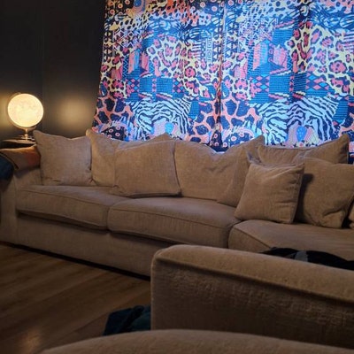 Portrait Design Drape, Abstract Art Face Window Curtains, Artistic ...