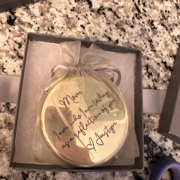 Gift for Mom From Daughter, Personalized Mom Wedding Gift, A Reflection ...