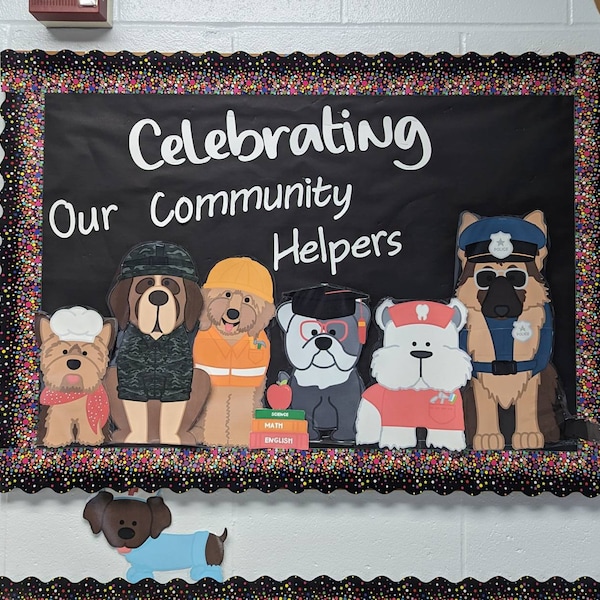 Community Helper Pups Bulletin Board Kit (digital Download) - Etsy