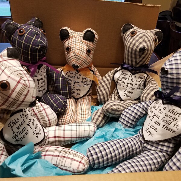 Custom Teddy Bear, in Loving Memory, Memory Bear, Bereavement Bear ...