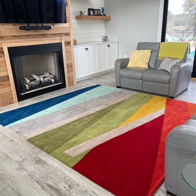 Handmade Tufted Rug Wool Rug Area Rug Hand Tufted Rug Tufted Rugs for ...