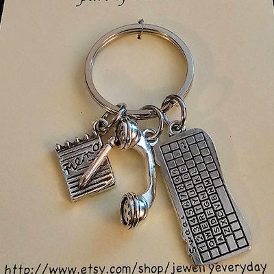 French Fries and Spatula Keychain, Fast Food Employee Appreciation Gift ...